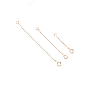 Solid Gold Extender for Necklace & Bracelet, Adjustable Chain Link ...