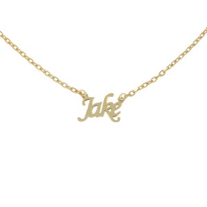 14k Gold Jake Letter Necklace | Deliciate Customized Special Name ...