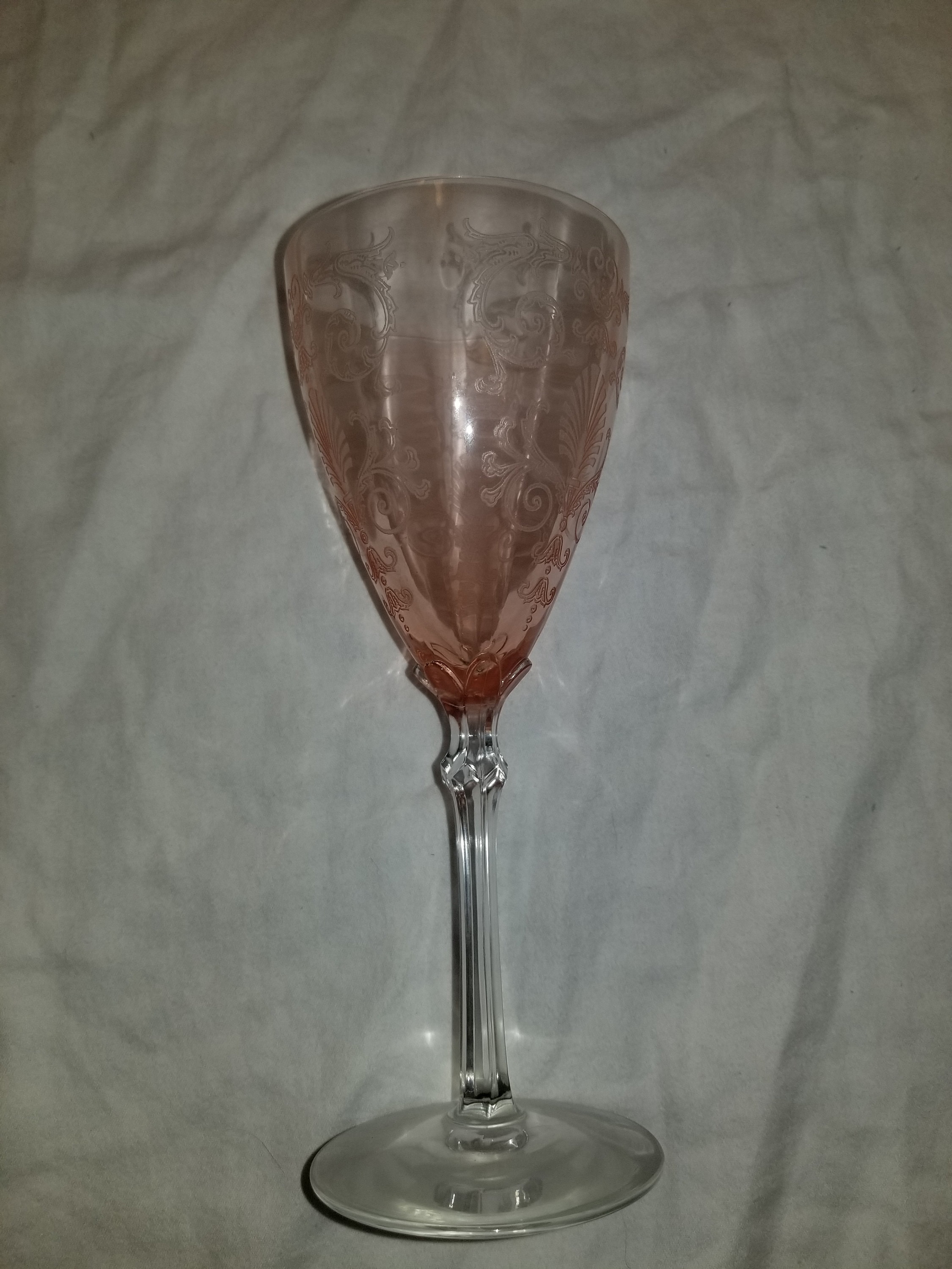 Pink Fostoria Versailles Stemware - Etsy