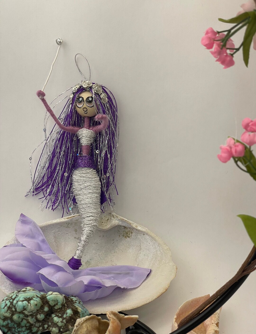 Purple Shell Mermaid Baby Shower Gift,soft Yarn,flower Fairy,best of ...
