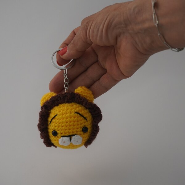 Lion Keychain - Etsy