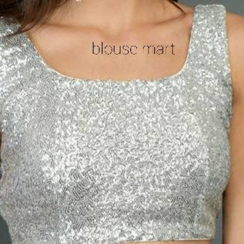 Silver Blouse - Etsy