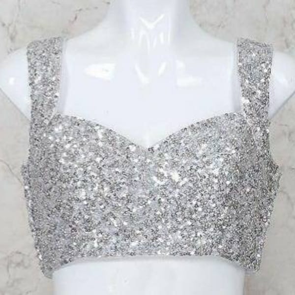 Silver Blouse - Etsy