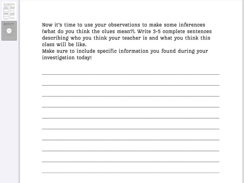 Investigate the Teacher - First Day of School Activity - Icebreaker for ...