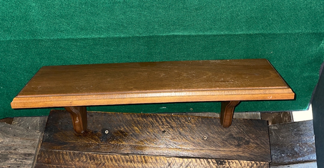 Vintage Small Wooden Shelf, Small Space Shelf, Rustic, Wooden, Cabin ...