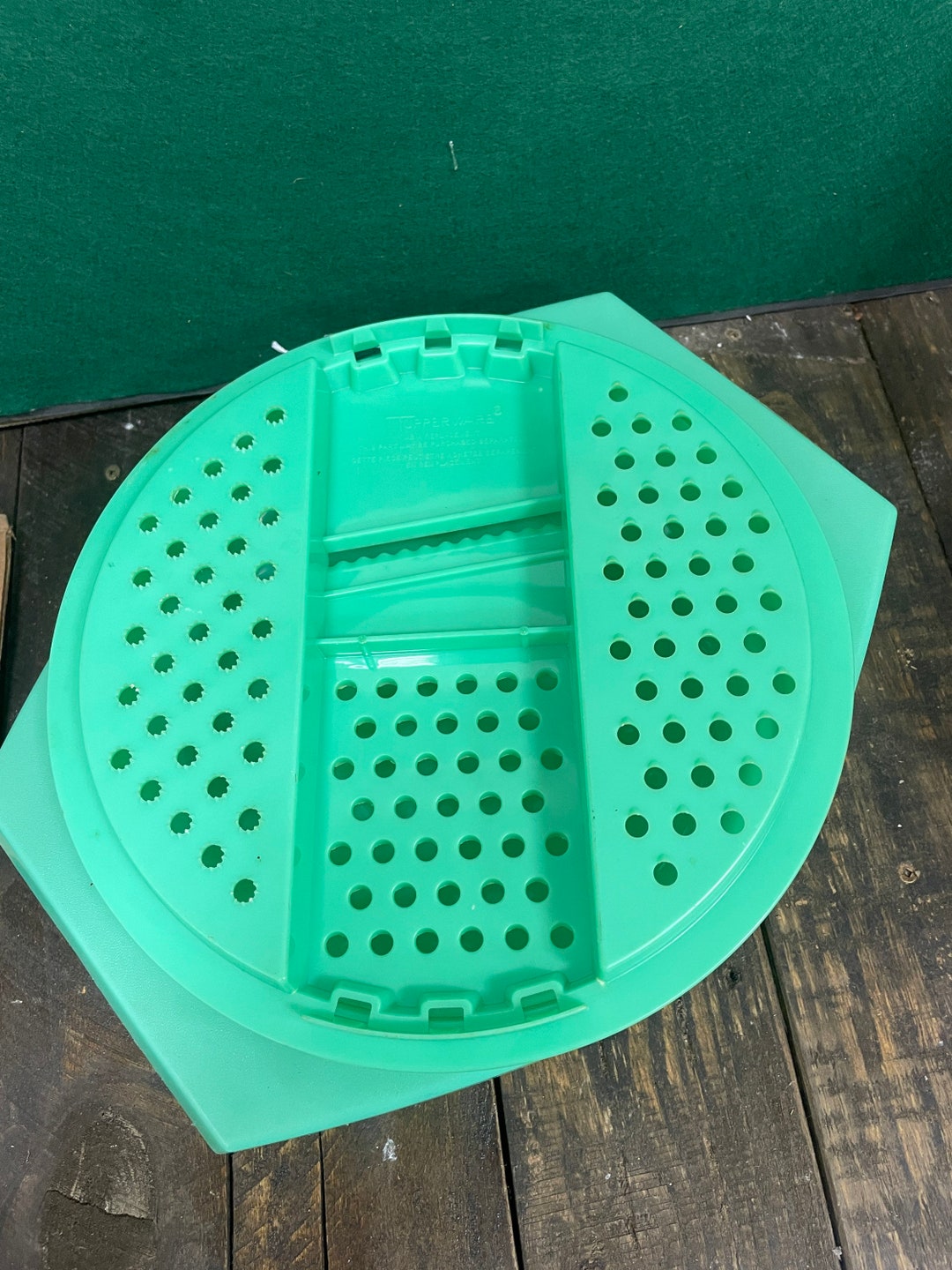 Retro Green Tupperware Cheese Grater and Storage, Cheese Slicer With ...