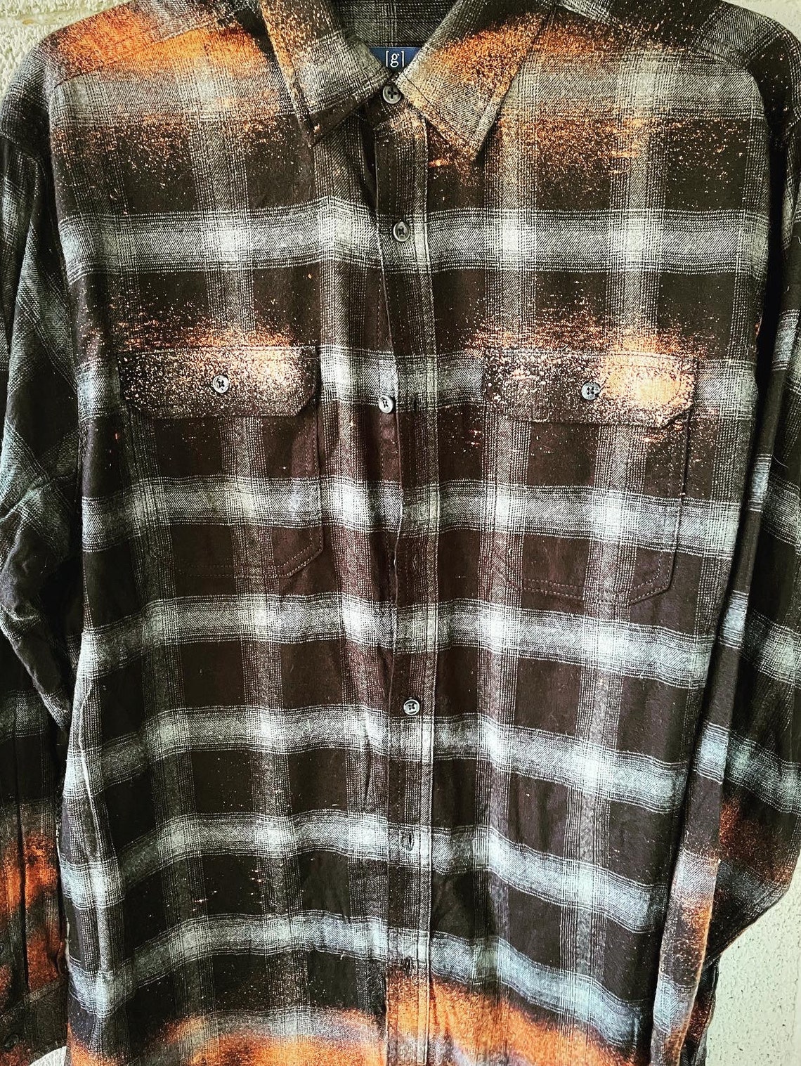 Bleached Flannel Cowboy Shirt Texas Star Custom Flannel - Etsy