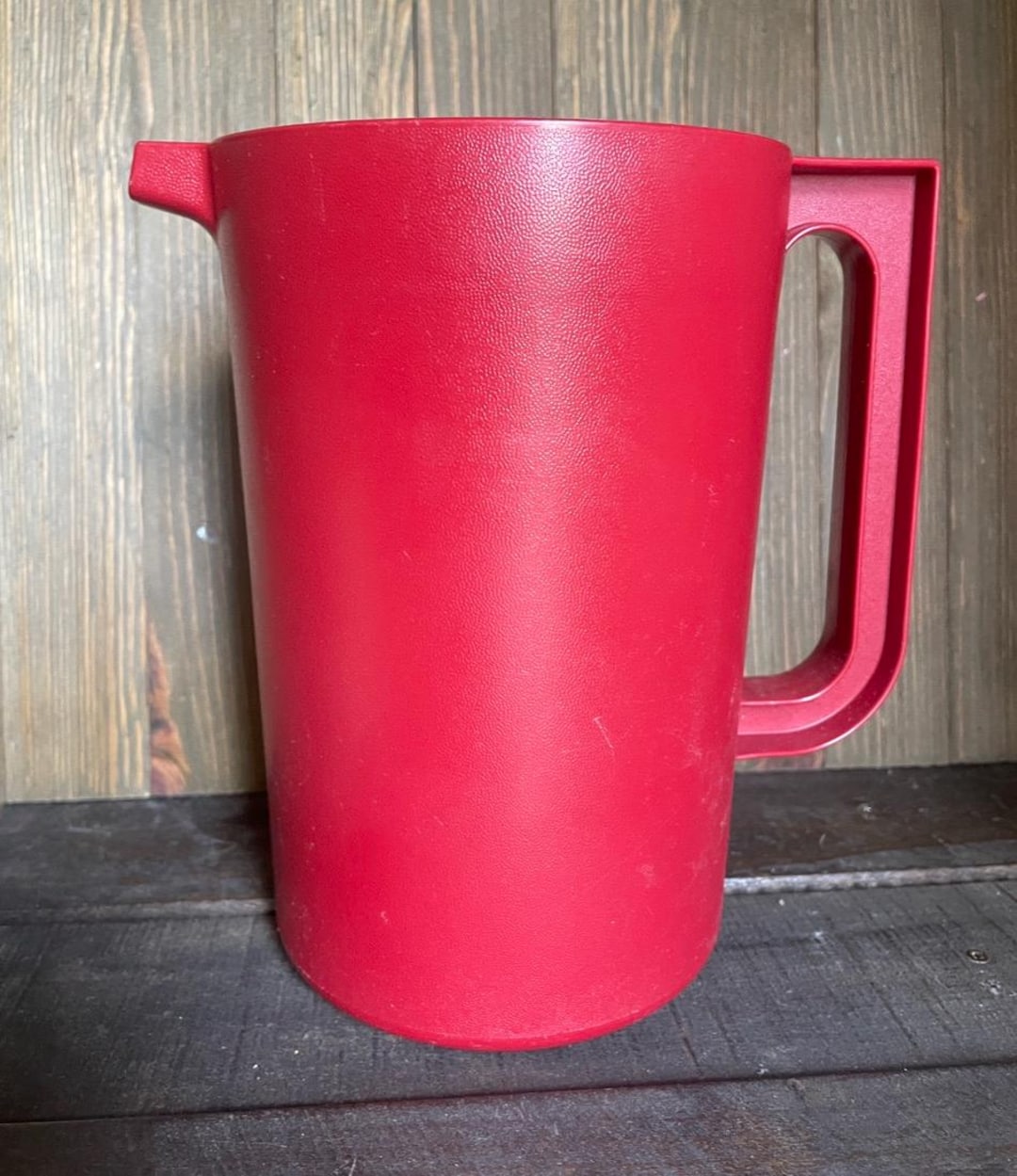 Vintage Tupperware Pitcher, Dark Red Tea Pitcher, Retro Kitchen ...