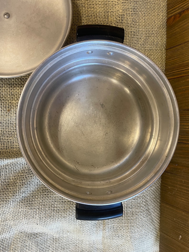 Vintage Stock Pot, Double Broiler Insert Pan, Noodle Pot, Cookware ...