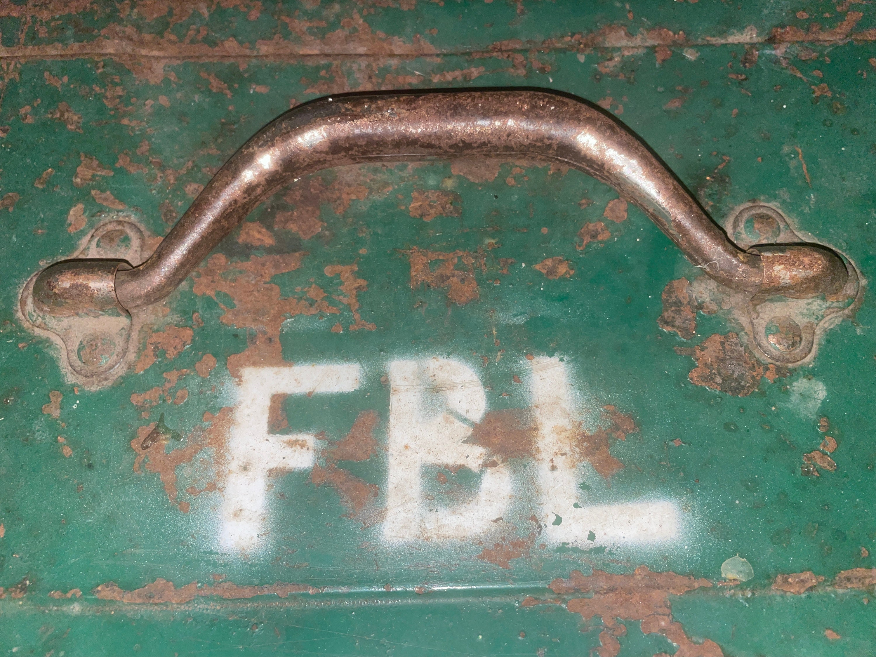 Vintage Green Tool Box Small Green Industrial Tool Box - Etsy