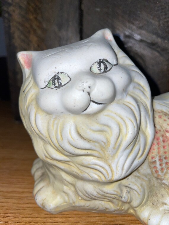 Persian Cat Figurine Vintage Porcelain Cat Statue - Etsy