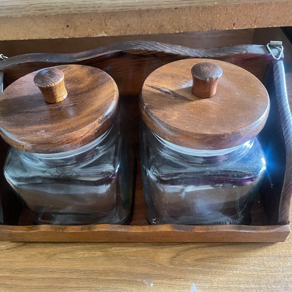 Wood Canister Set - Etsy