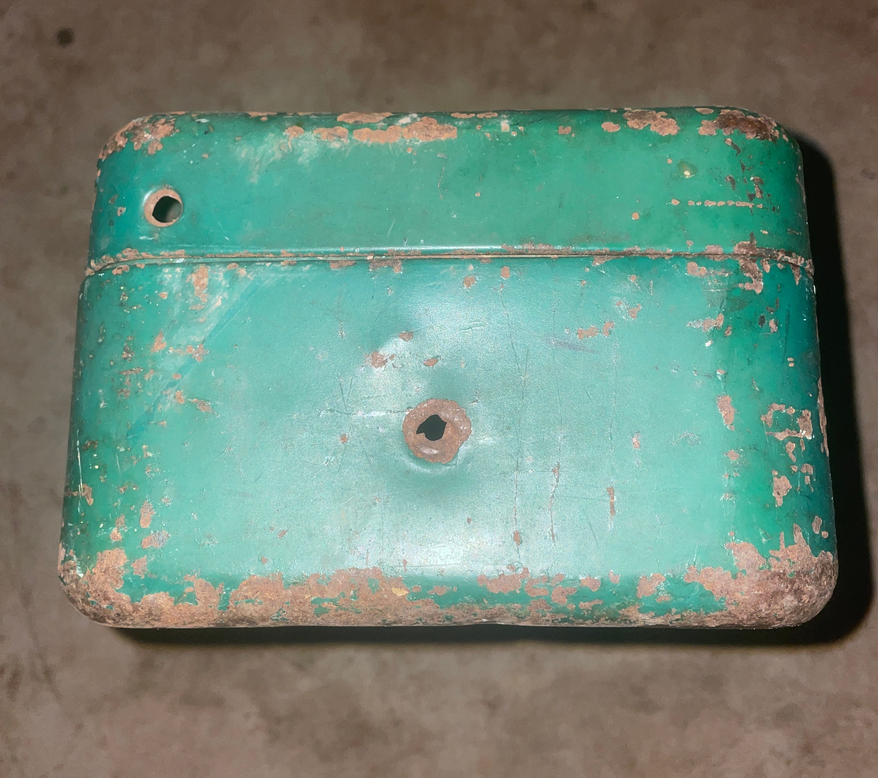 Vintage Green Tool Box Small Green Industrial Tool Box - Etsy
