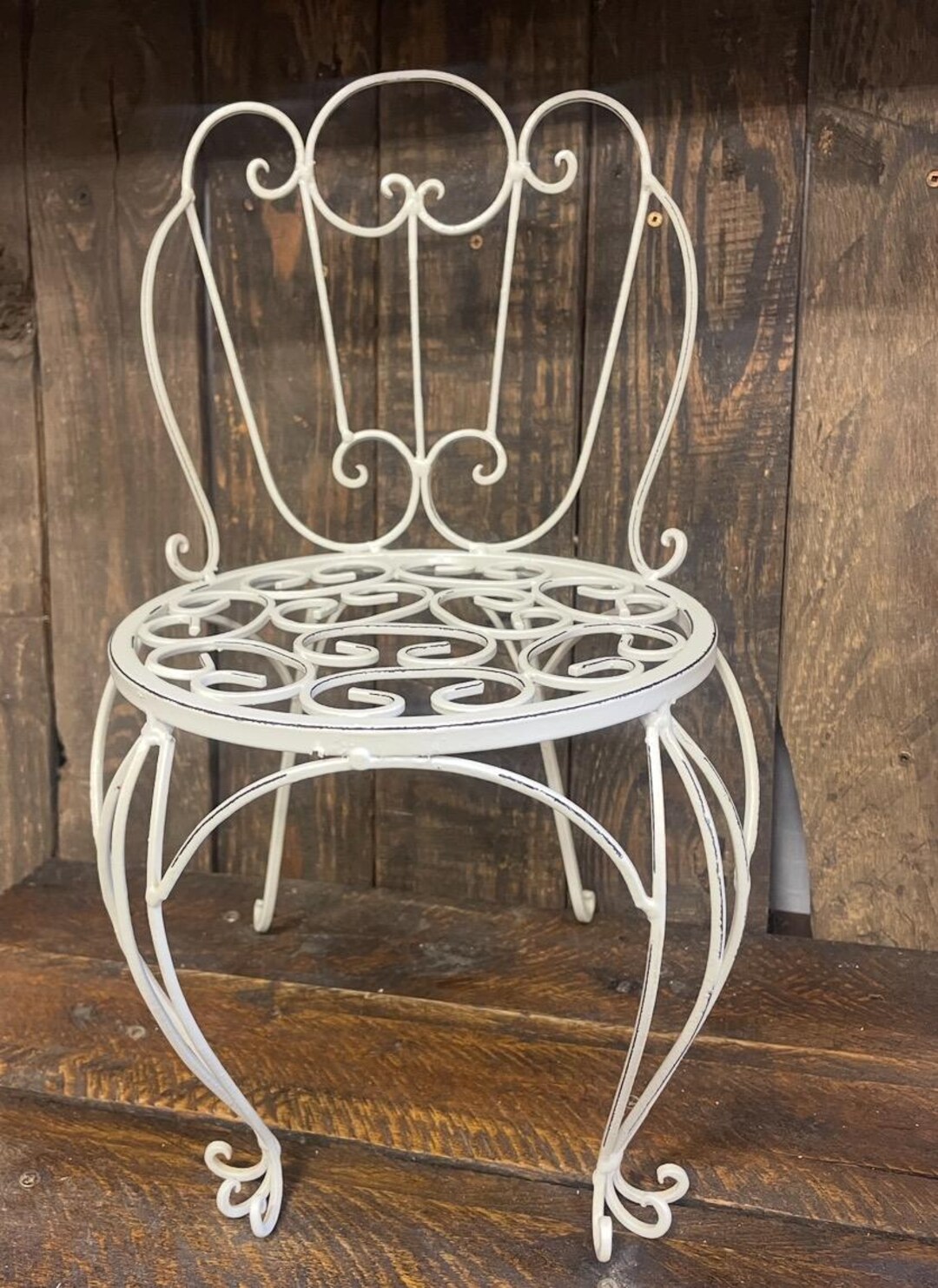 Metal Chair Plant Stand,mini Soda Chair, Girls Room, Cottage Decor ...