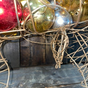 Vintage Grapevine Reindeer, Metal and Vine Deer, Christmas Cabin Decor ...