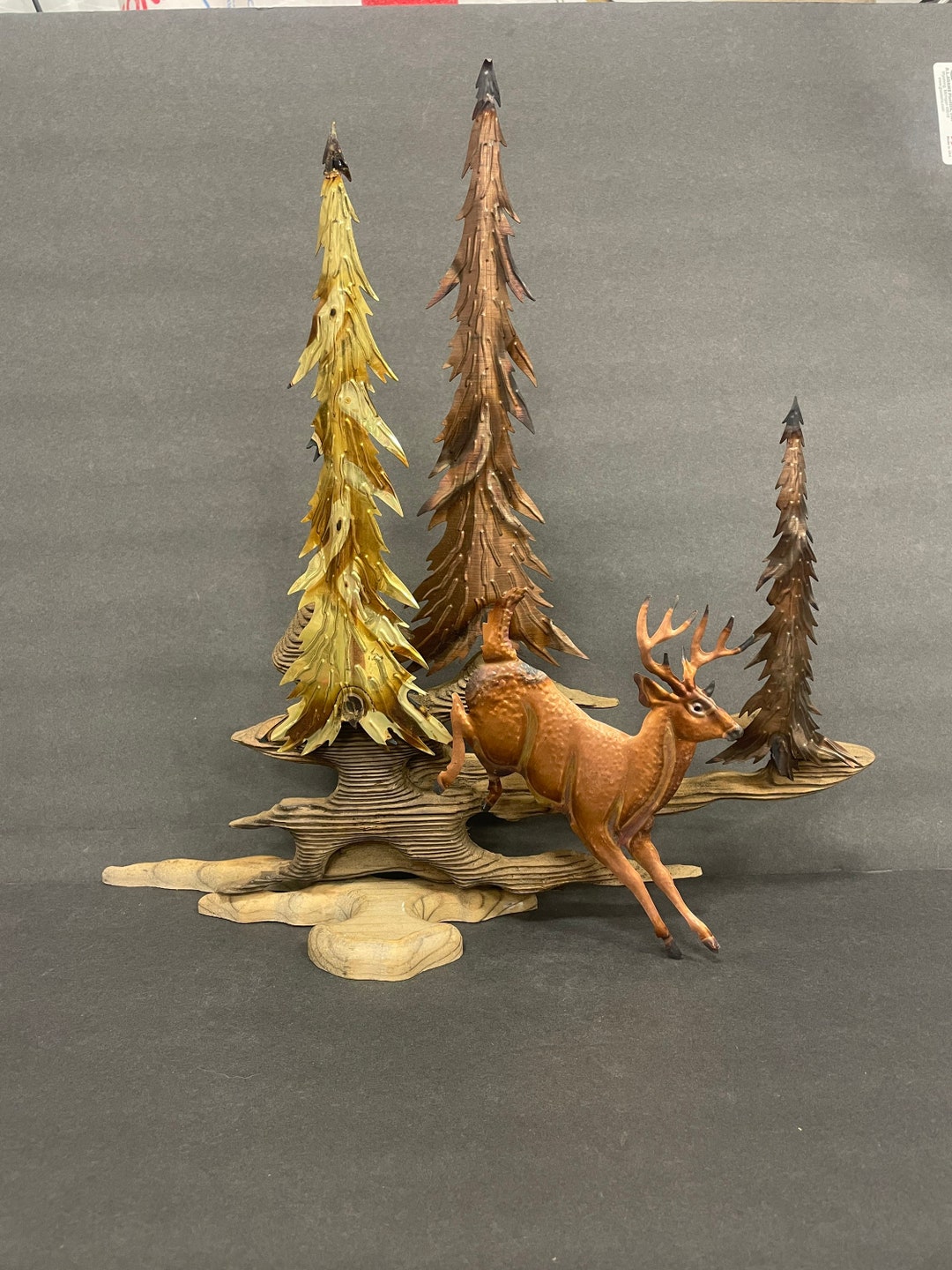 Metal and Wood Rustic Home Decor,deer Display, Cabin Decor,wall Hanging ...