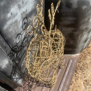 Vintage Grapevine Reindeer, Metal and Vine Deer, Christmas Cabin Decor ...