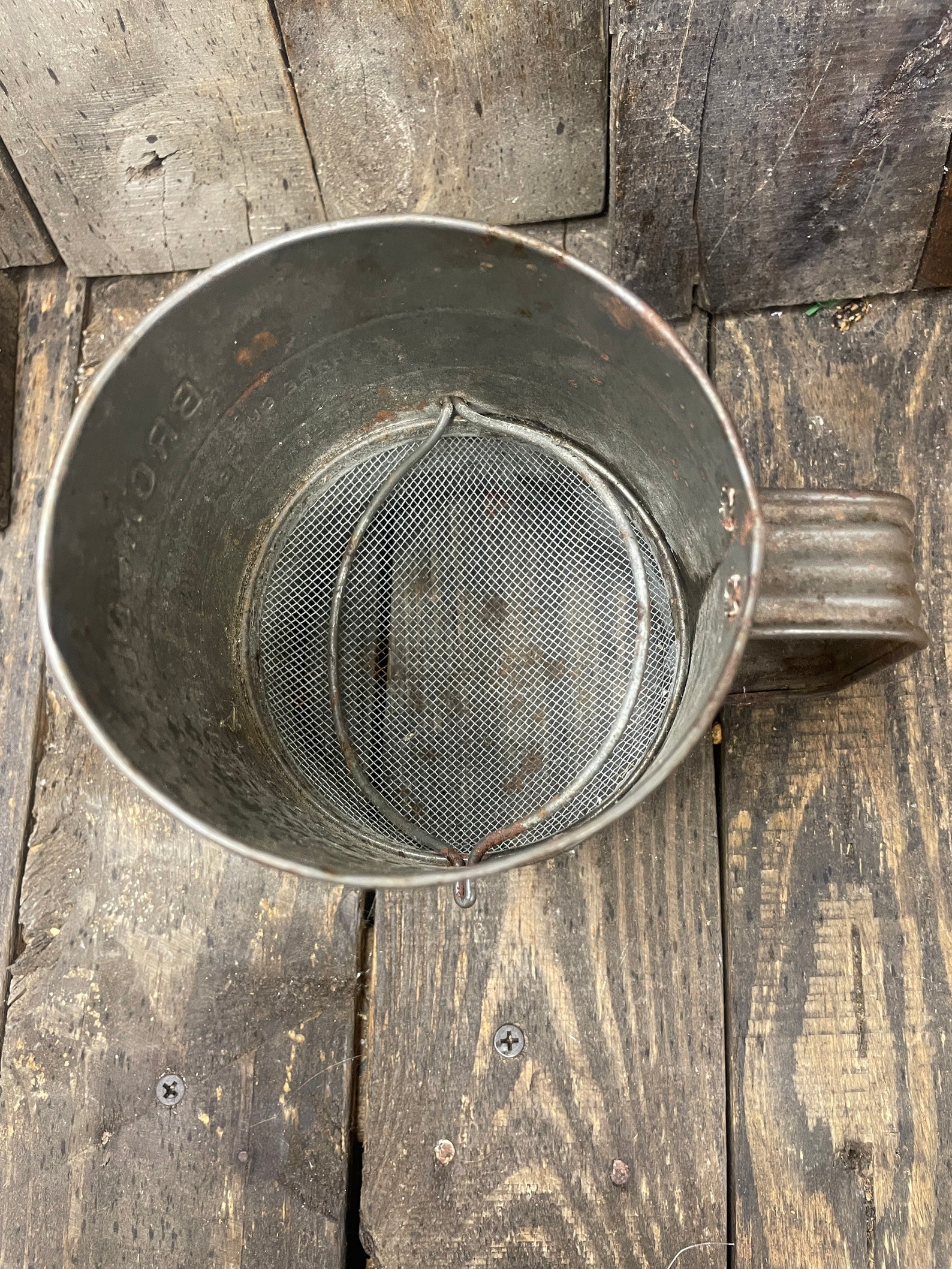 Bromwells Vintageapple Motif Flour Sifter Apple Kitchen - Etsy