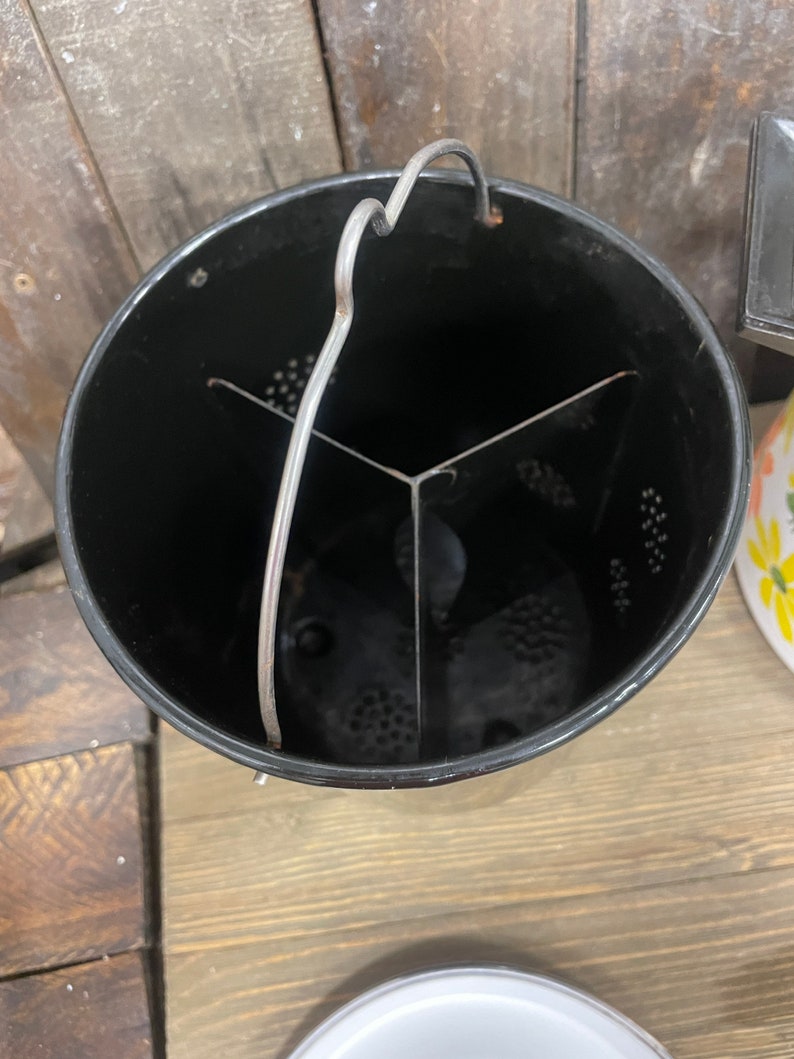 Vintage Steam Pot, Steamer, Enamelware, Retro Kitchen Appliance, Ekco ...