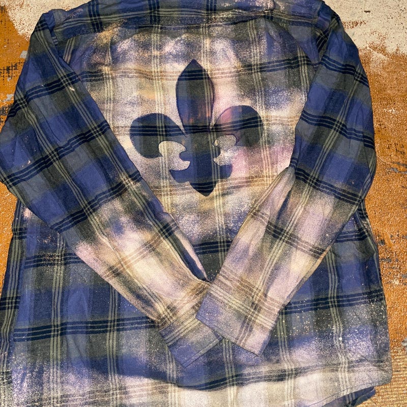 Bleached Flannel - Etsy