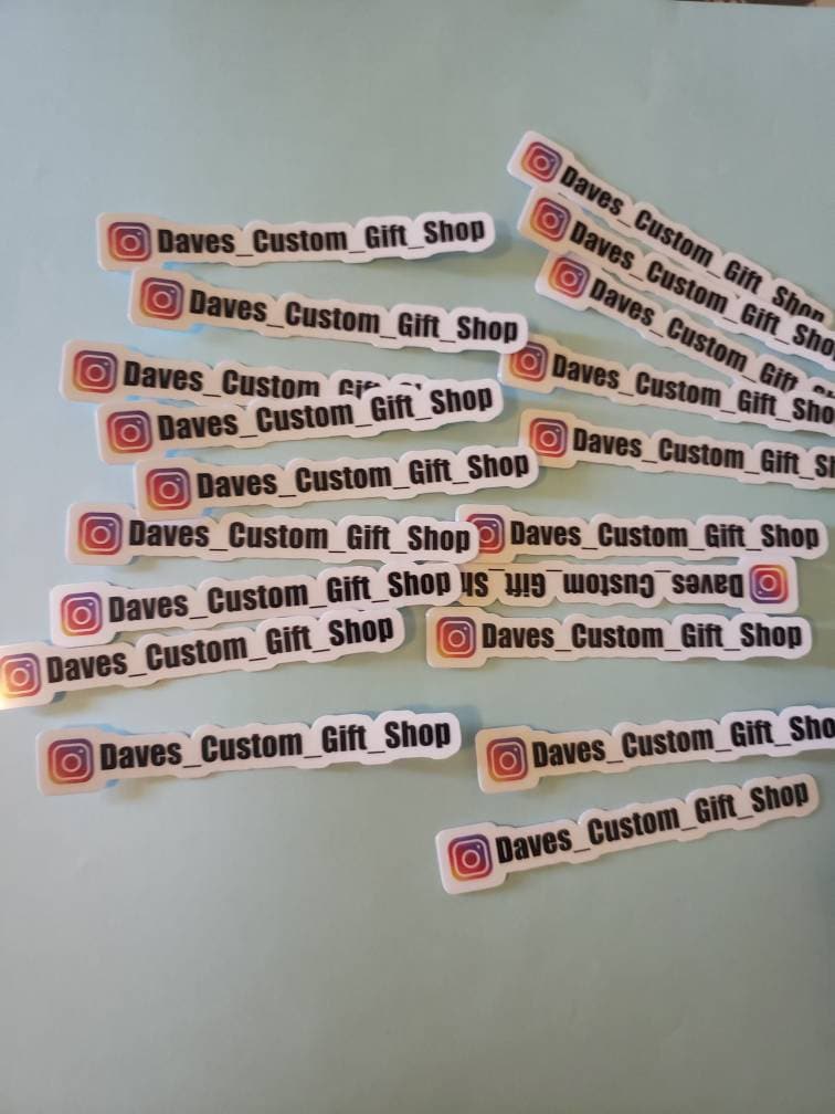 20pc Custom IG Stickers - Etsy