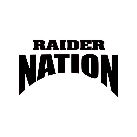 Raider Nation Decal Sticker - Etsy