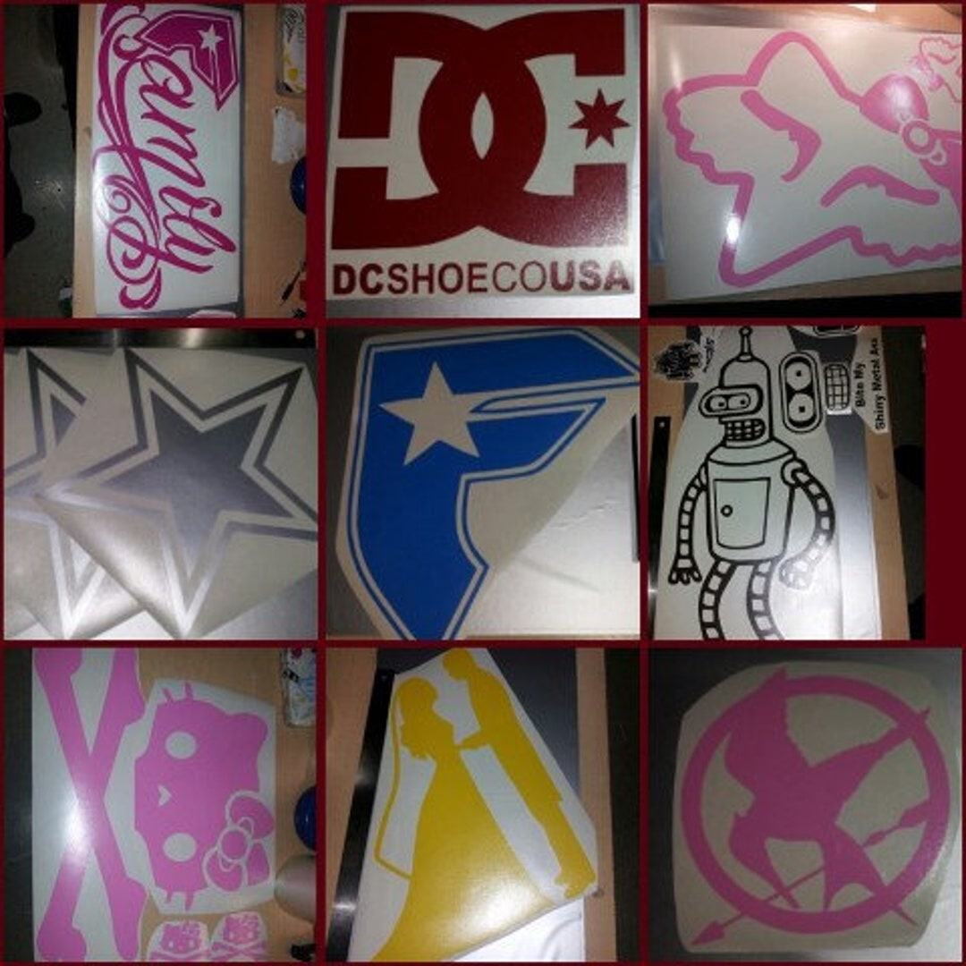 Permanent Custom Vinyl Decals - Etsy