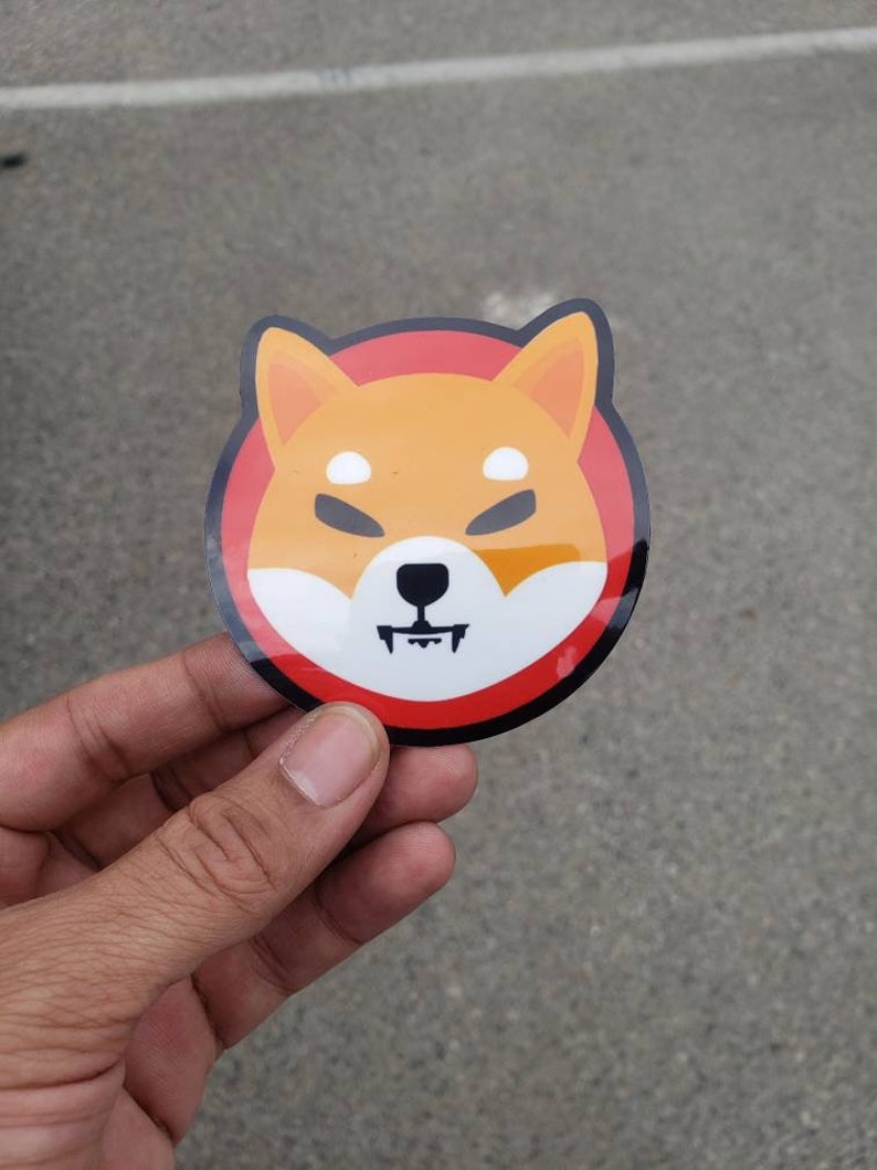 Shiba Inu shib Coin Stickers | Etsy