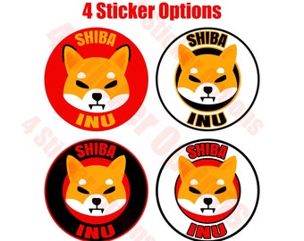Shiba Inu shib Coin Stickers | Etsy