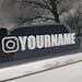 Custom Instagram Decal Sticker - Etsy