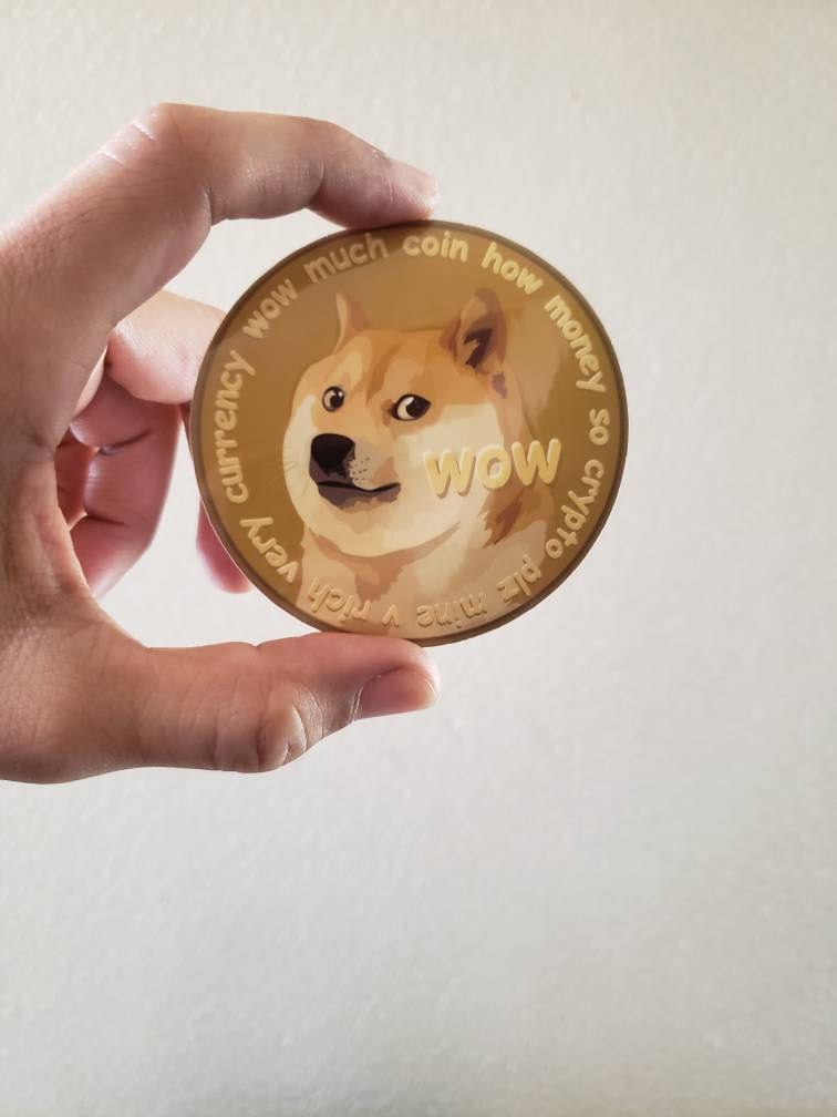 Dogecoin Sticker | Etsy