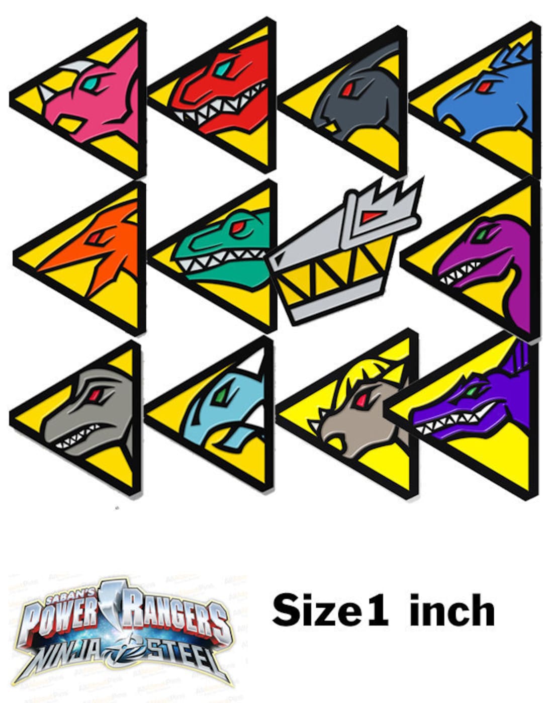 Power Morphicon 2016 Convention Exclusive Pin Set Power Rangers Dino ...