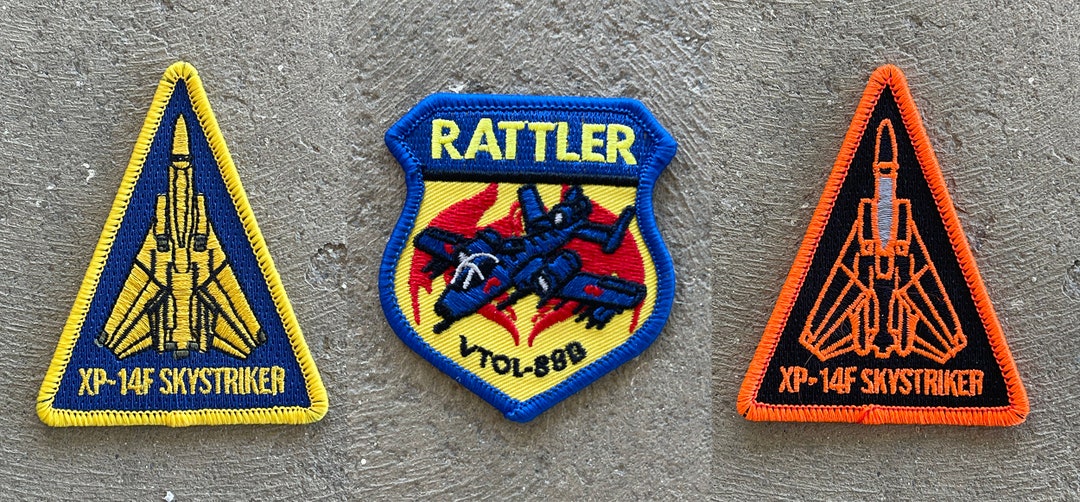Skystriker Nightforce Skystriker & Rattler Air Crew Embroidered Iron on ...