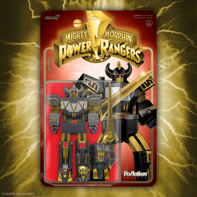 Power Morphicon Black and Gold Megazord & Dragonzord Set - Etsy Denmark