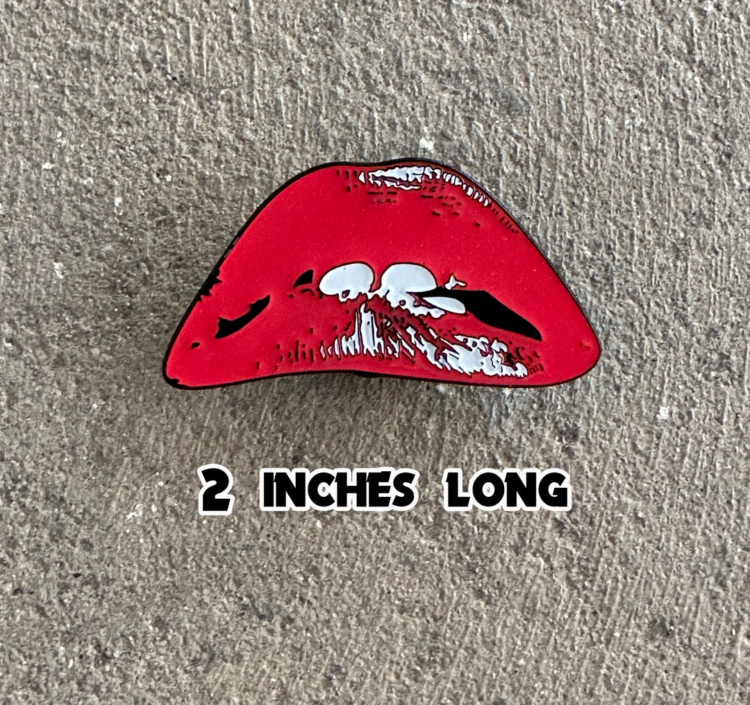 Rocky Horror Lips Pin Two Inch Enamel Pin - Etsy