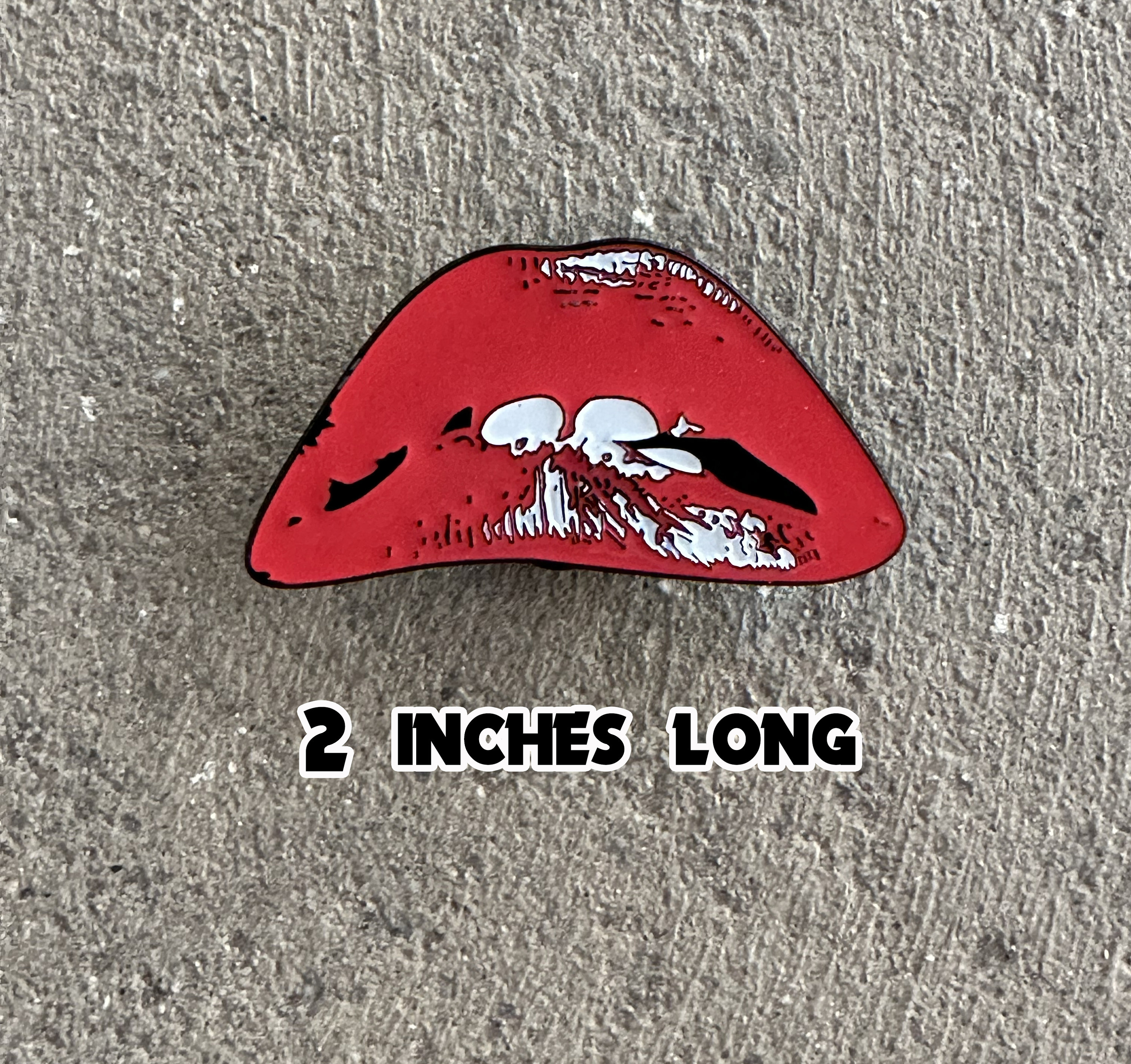 Rocky Horror Lips Pin Two Inch Enamel Pin - Etsy