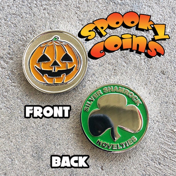 Spooky Coins Halloween Jack O Lantern Enamel 1.5 Inch Coin | Etsy