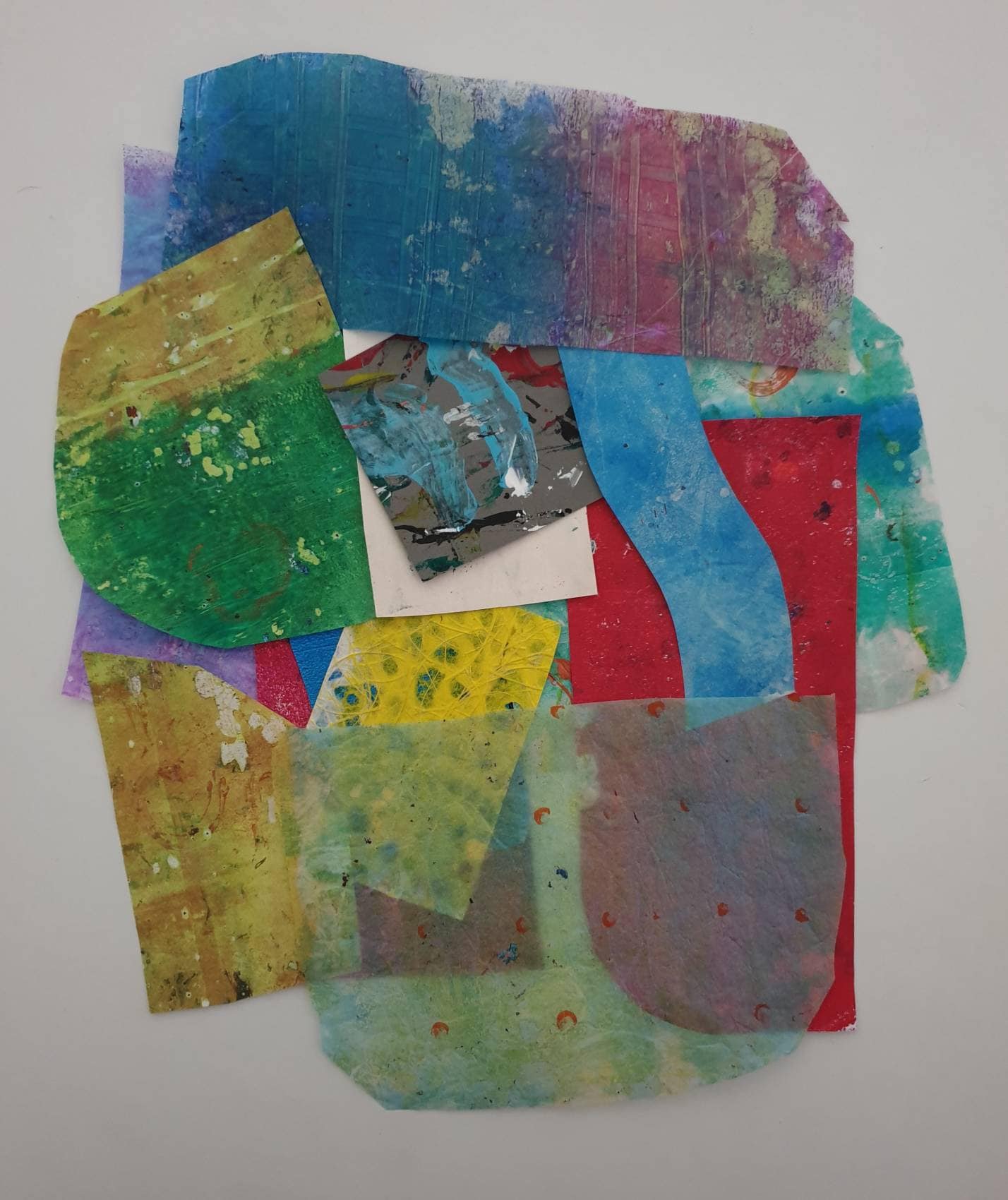 Artistic Collage Paper, Collage Paper Scraps, Collage Supplies, Painted ...