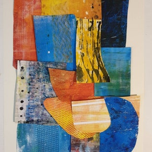 Artistic Collage Paper, Collage Paper Scraps, Collage Supplies, Painted ...