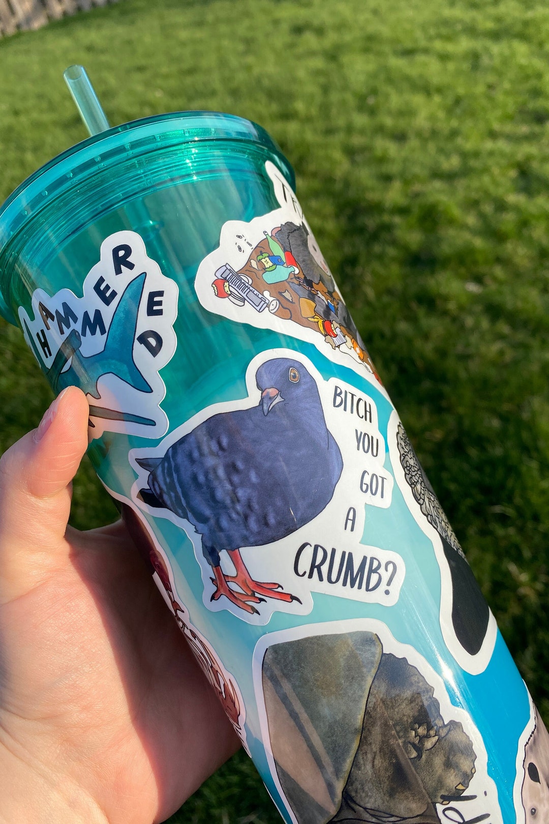 Funny Pigeon Sticker Cute Car Sticker Unique Gift for Pigeon - Etsy