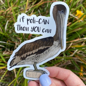 Pelican Sticker, Waterproof Vinyl Decal, Water Bottle Sticker, Laptop ...