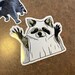 Ghost Raccoon Sticker, Halloween Spooky Vinyl, Cute Car Decal, Trick or ...