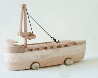 Wood Ship Toys - Etsy