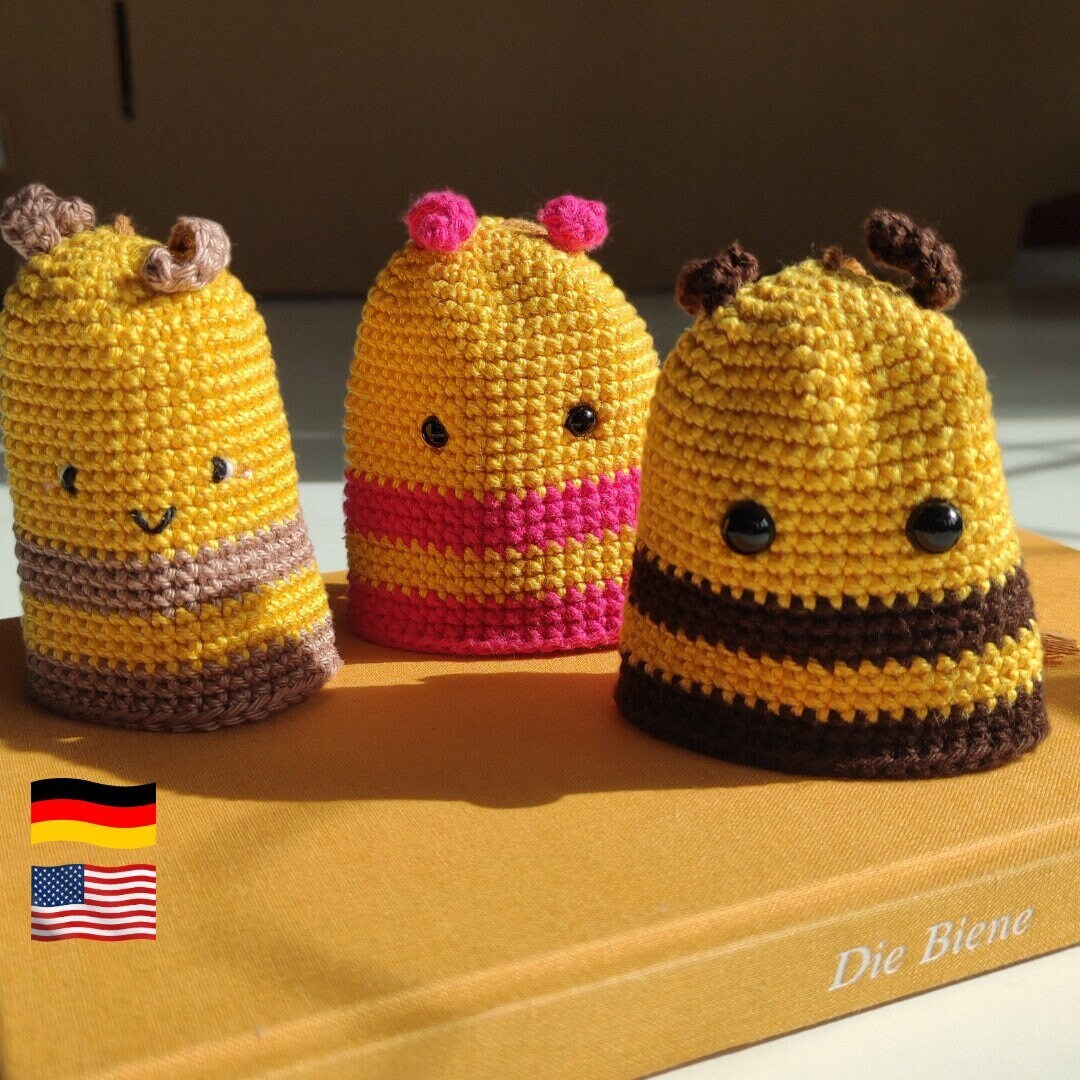 Crochet Pattern Crochet Patterns Babette Key Cover Bee Handmade PDF ...