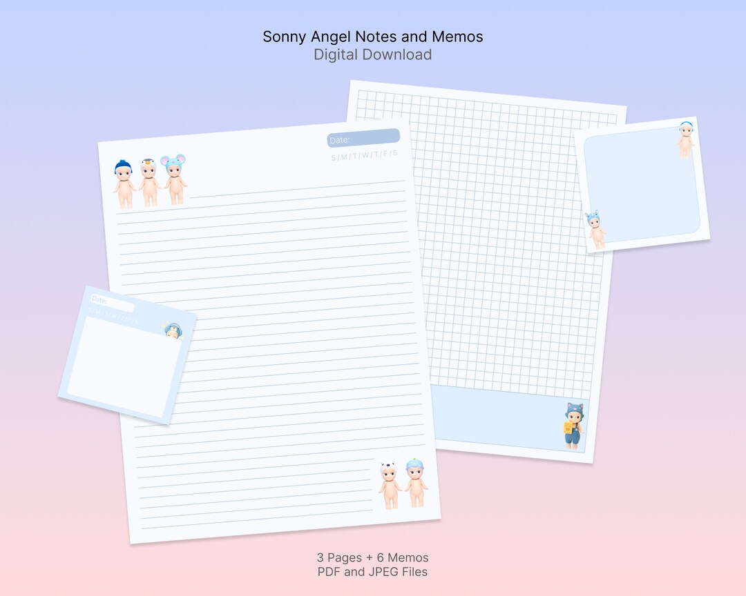 Sonny Angel Notes and Memos - Etsy