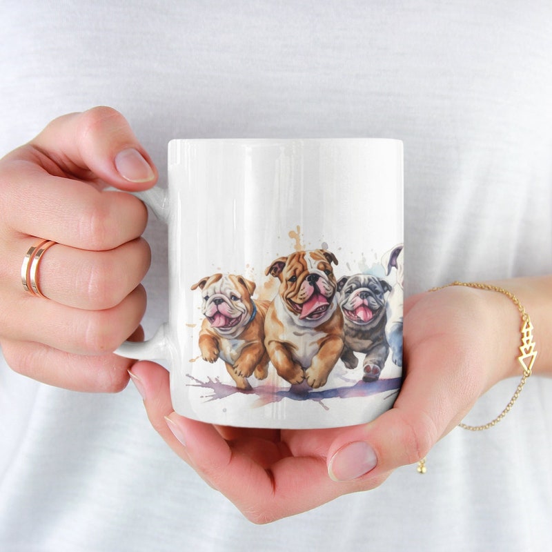 Bulldog Pottery Mug - Etsy