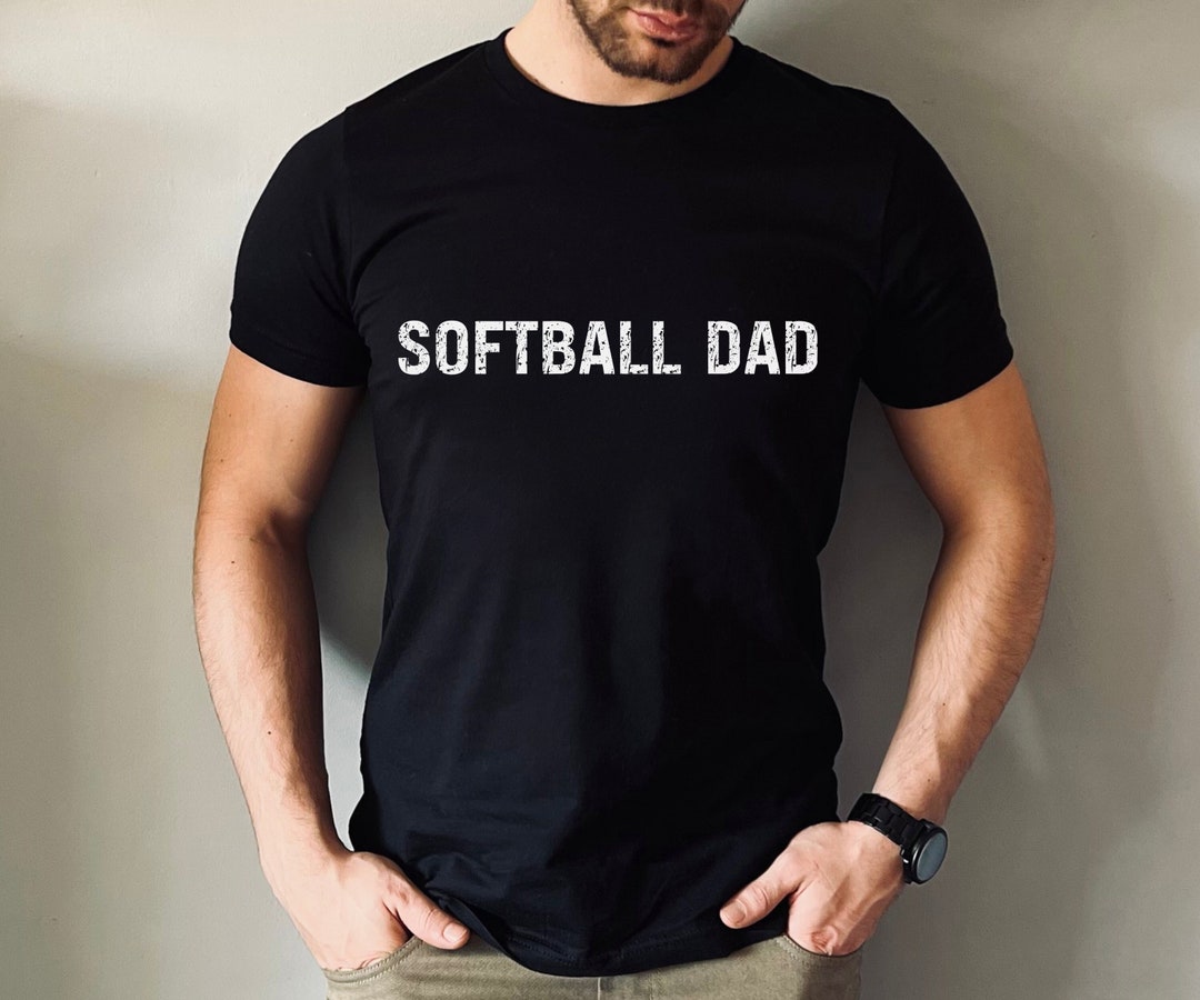 Softball Dad Shirt Proud Dad Softball T-shirt for Fathers Perfect for Game Day, Softball Coaches ...
