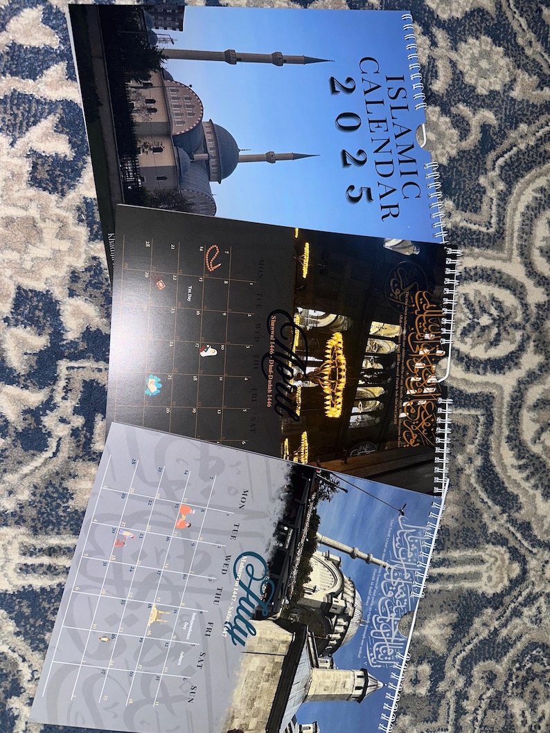 2025 & Hijri 1446 1447 Islamic Calendar Wall Calendar,handwritten ...