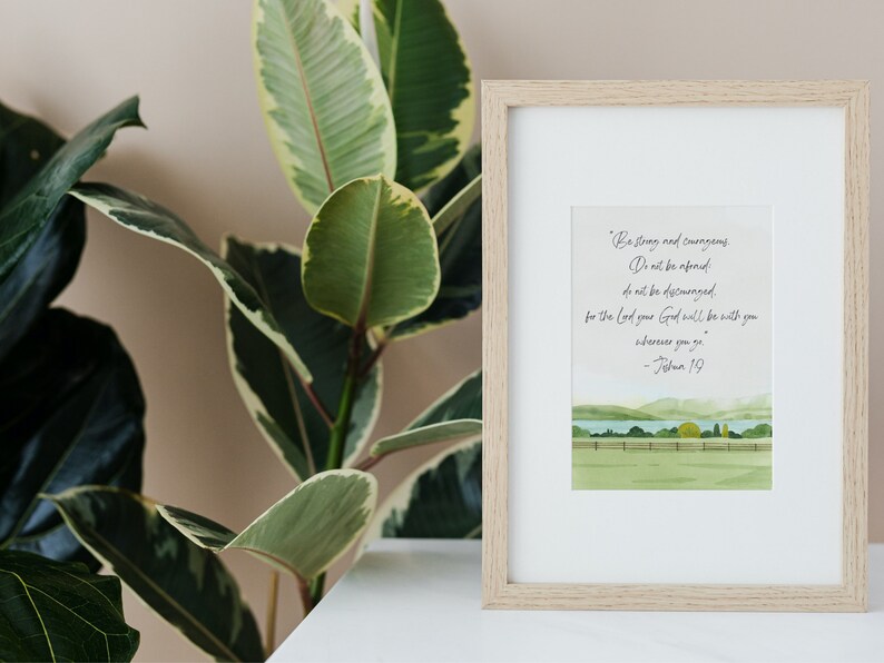 Beautiful Christian Poster Bible Verse Poster Christian Wall Art ...