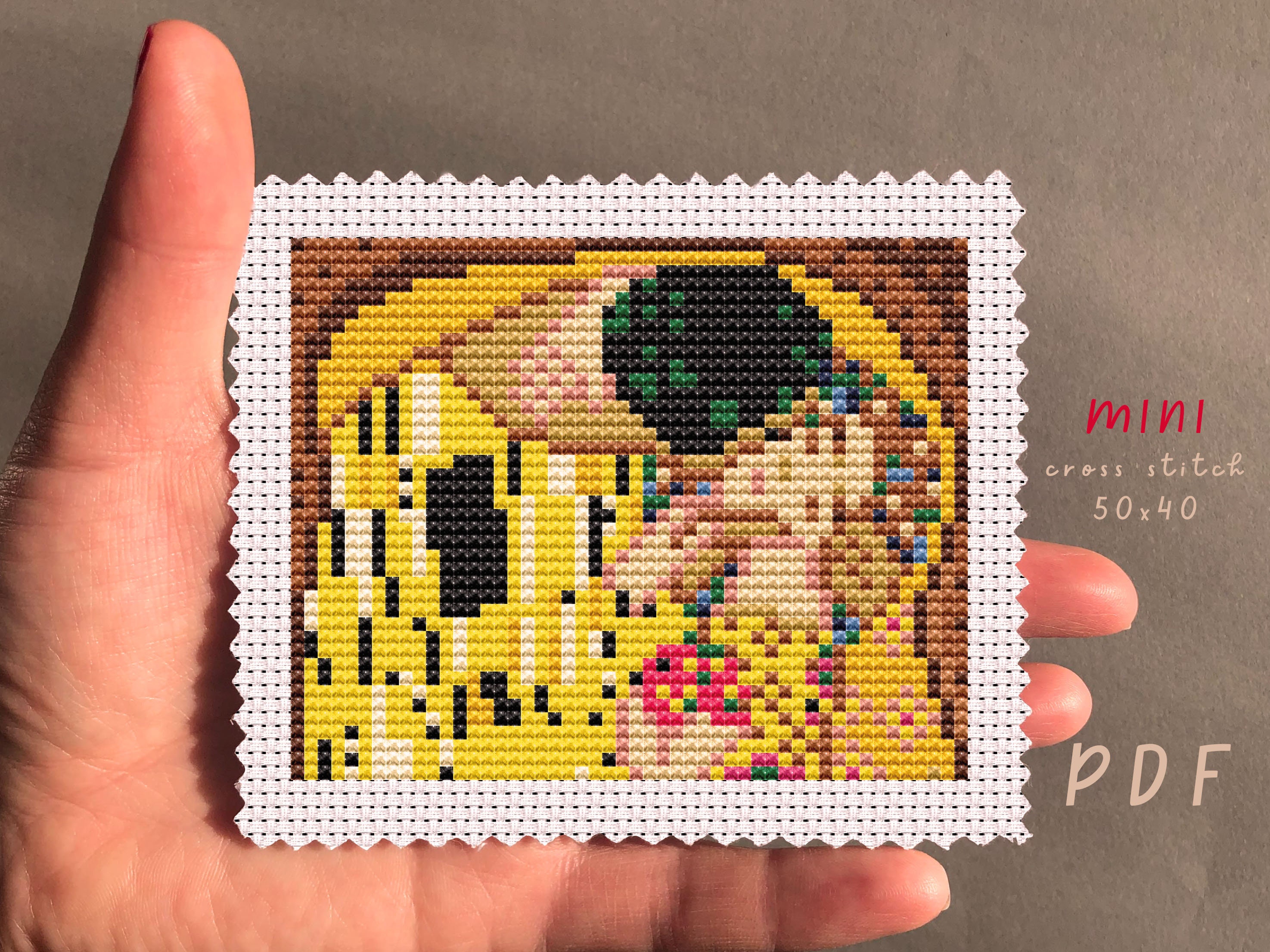 The Kiss Cross Stitch Pattern: Gustav Klimt Inspired (PDF Pattern) - Etsy